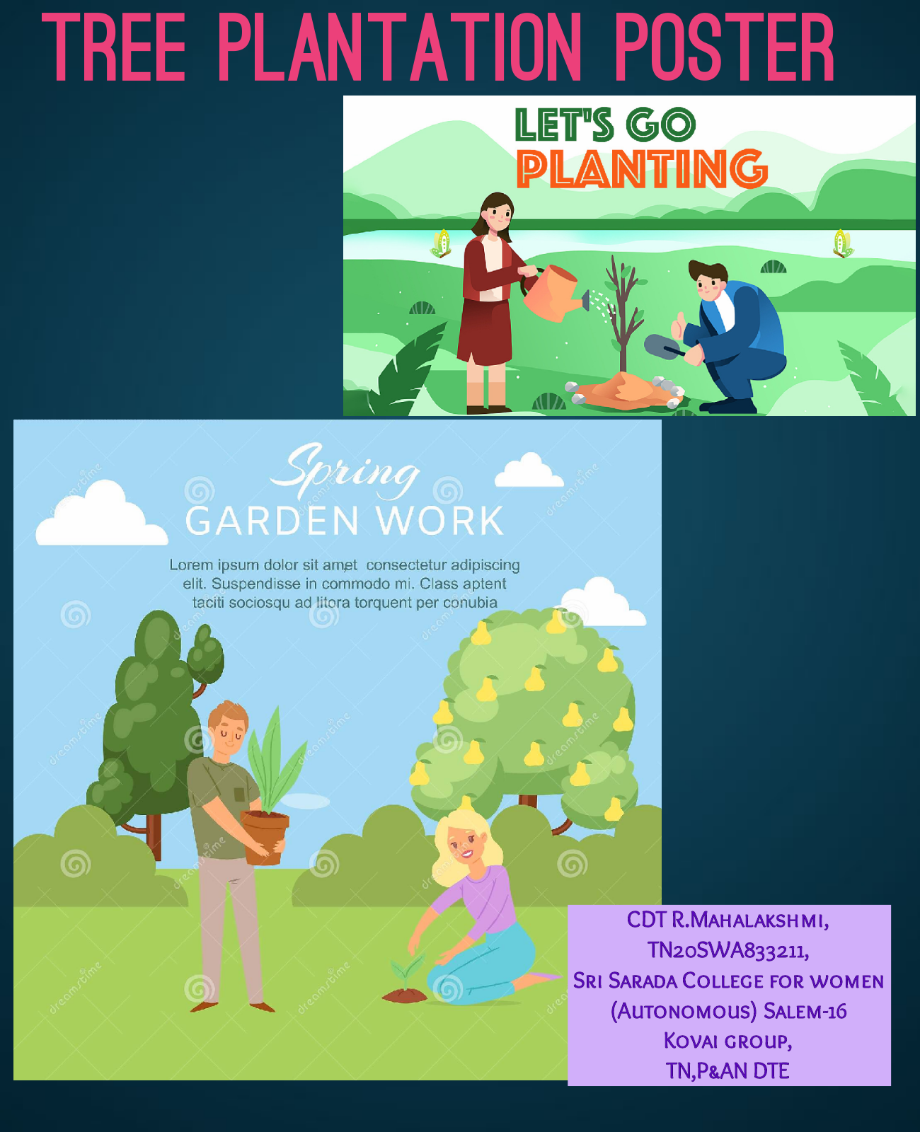 Tree plantation poster – India NCC