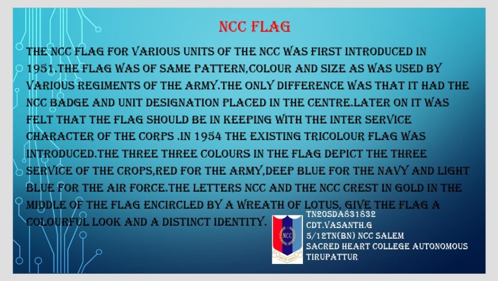 NCC FLAG – India NCC