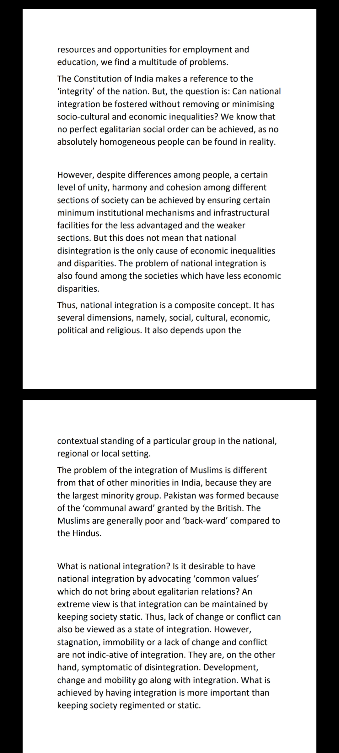 National Integration – India NCC