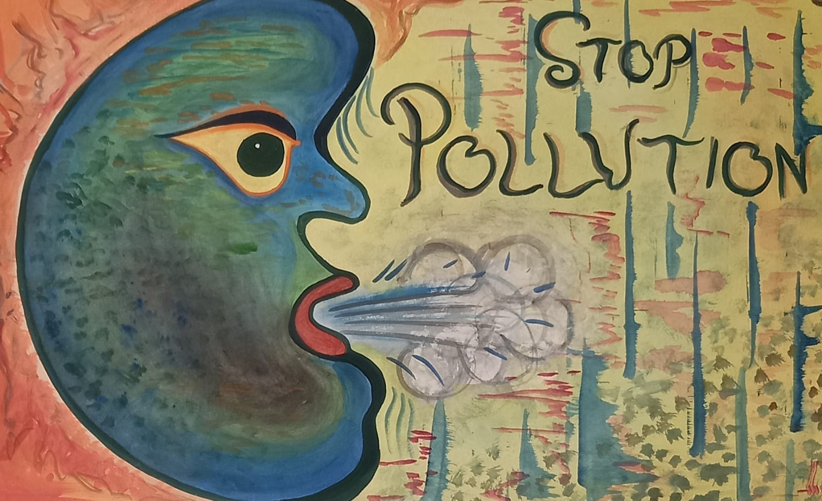 Painting ,Save Environment – India NCC