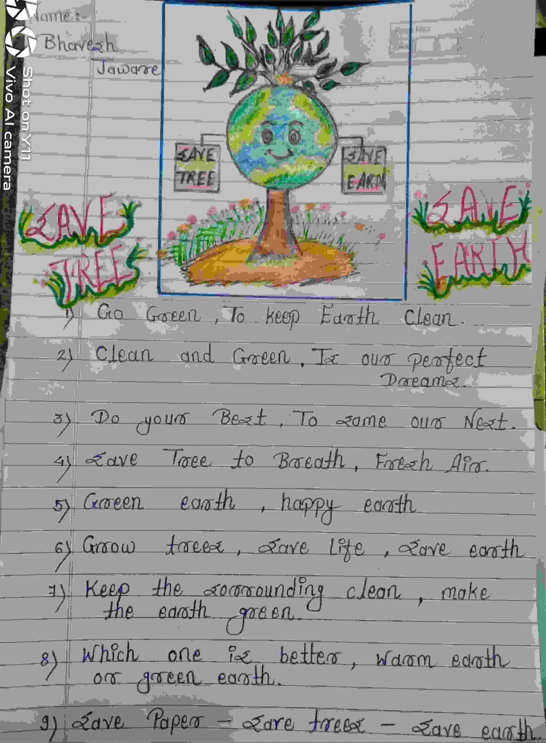Save tree save earth – India NCC