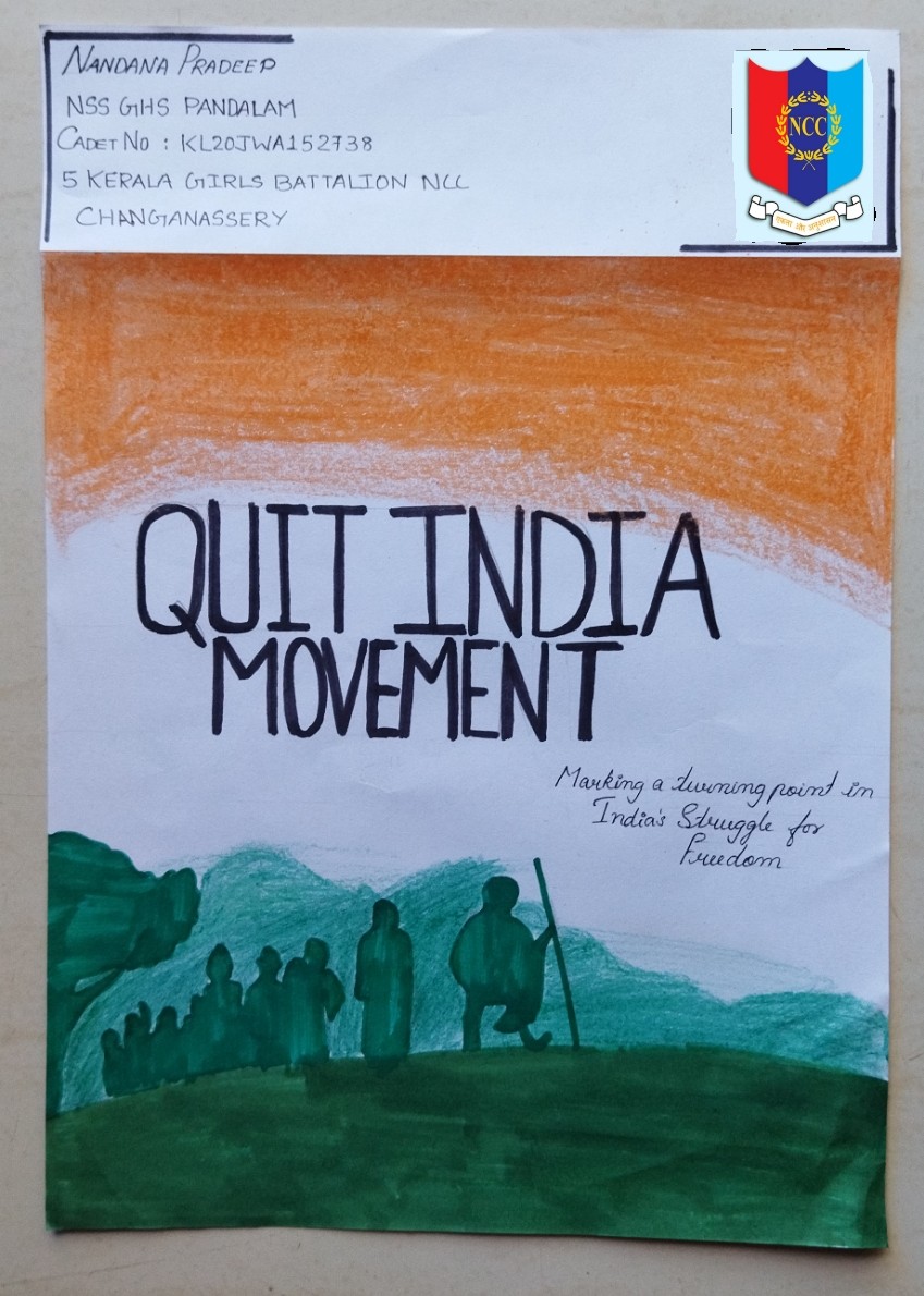 Quit India Day Poster – India NCC