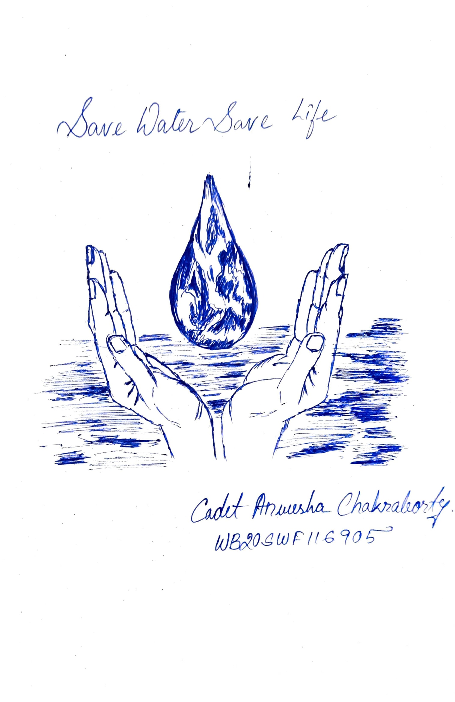 Save water safe life – India NCC