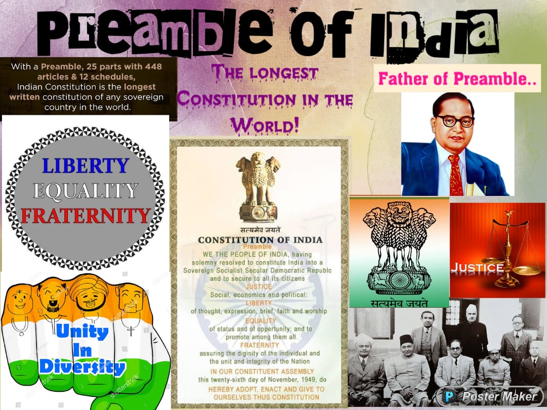 DIGITAL POSTER ON PREAMBLE OF INDIA – India NCC