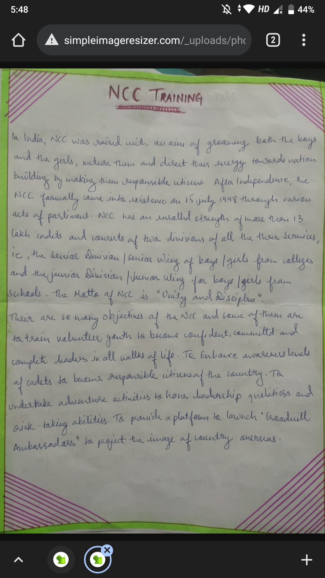 Ncc training – India NCC