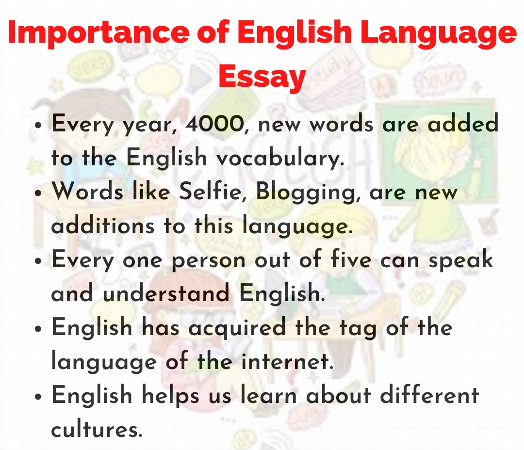 Important of English language – India NCC