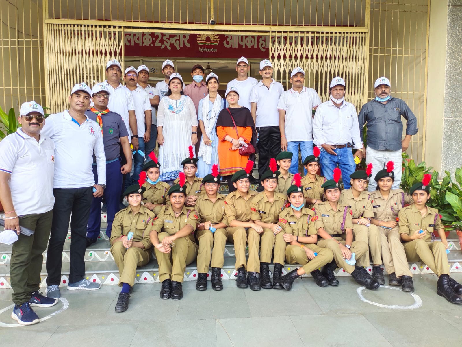 Attending flogging run – India NCC