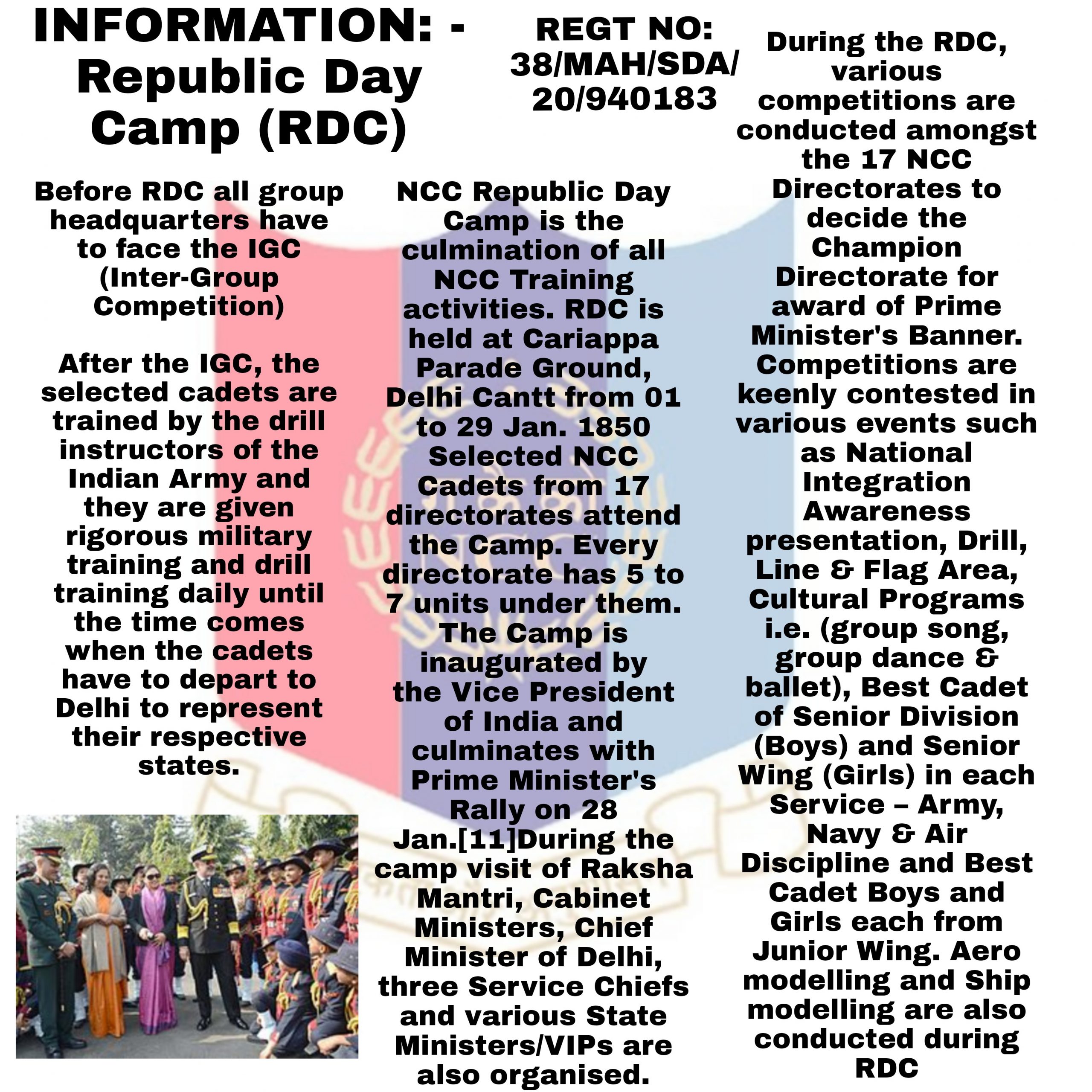 Camp introduction – India NCC