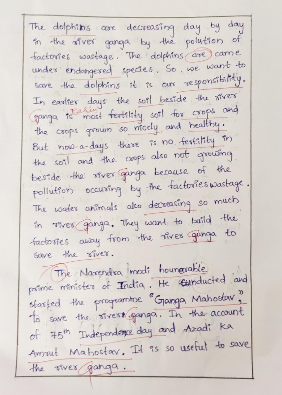 Essay writing – India NCC