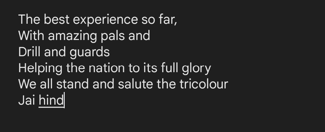 Poem on ncc – India NCC