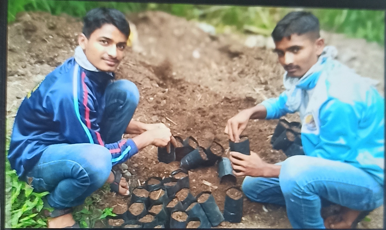 Tree plantation in the village – India NCC