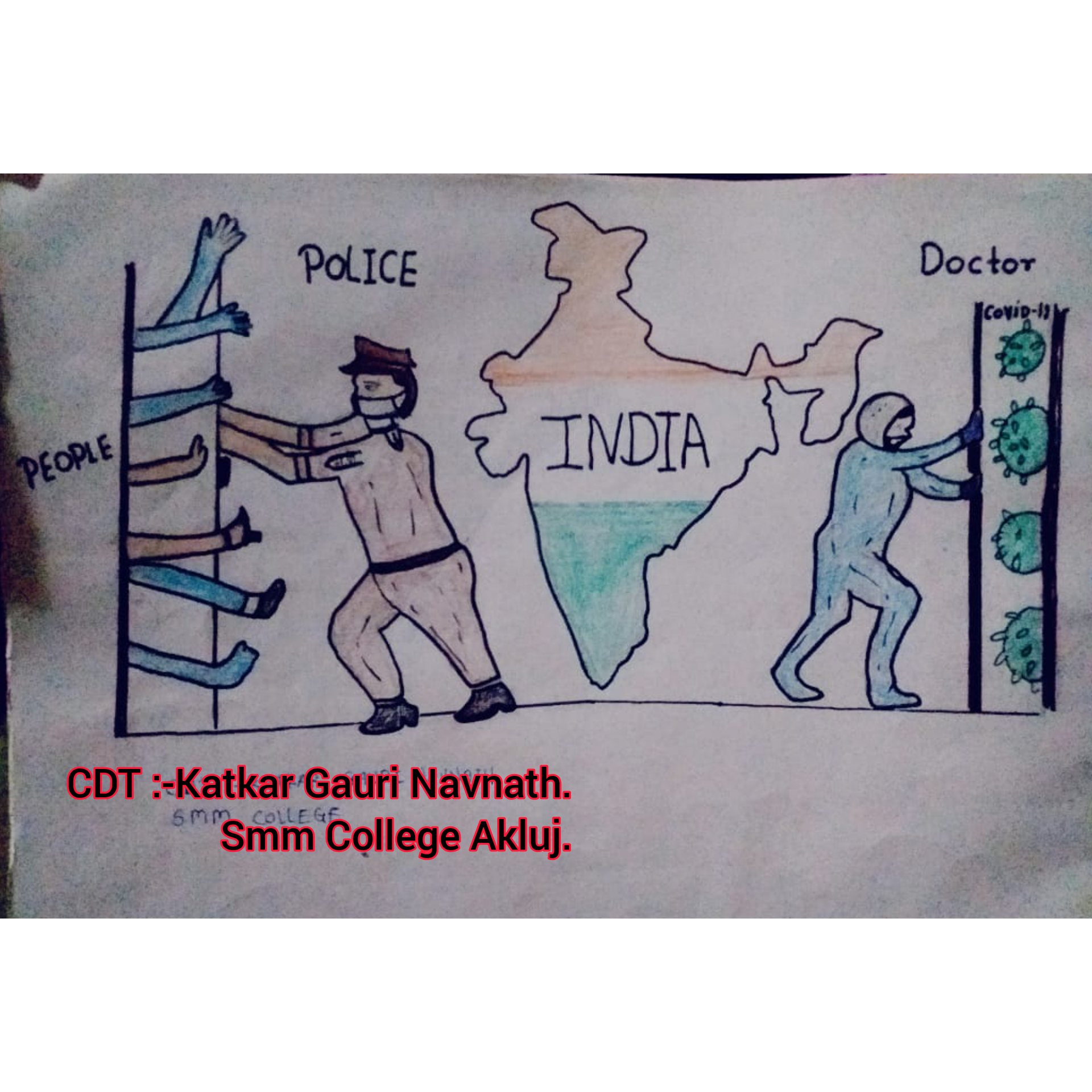 Drawing Covid-19 – India NCC