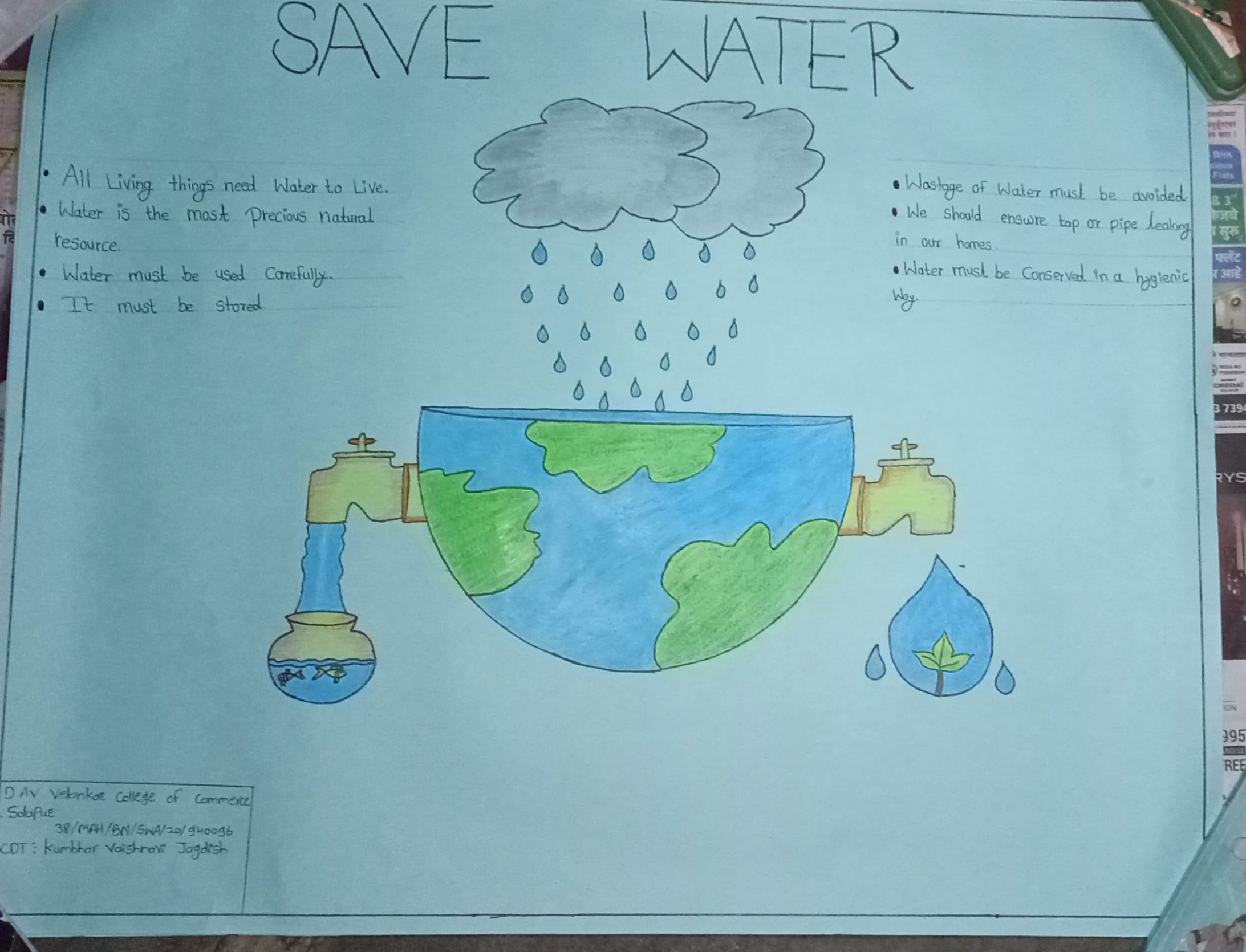 Environment/Save Water – India NCC