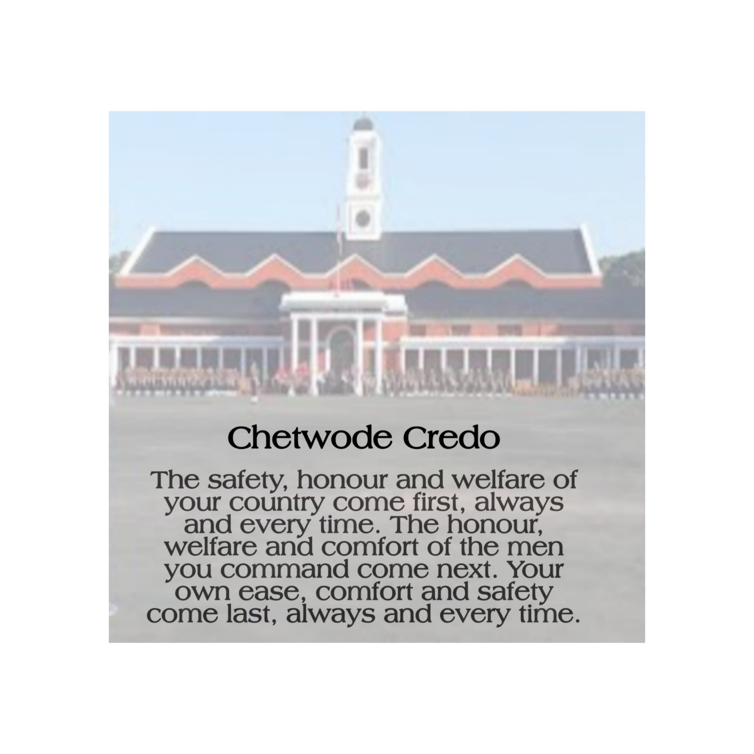 Chetwode Credo – India NCC