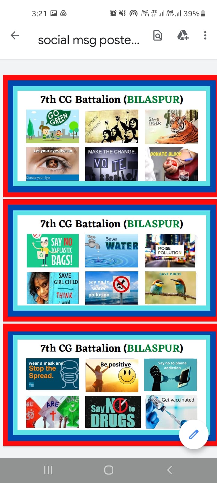 Social Messages Banners – India NCC