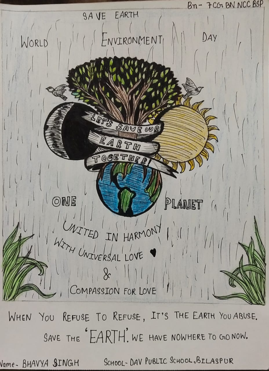 Poster on World Environment Day – India NCC