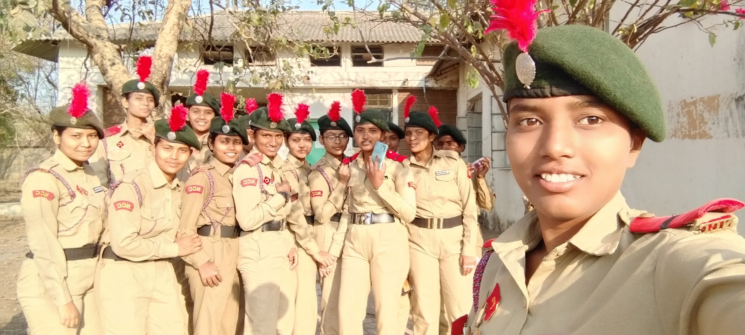 Enjoying as NCC Cadet at camp – India NCC