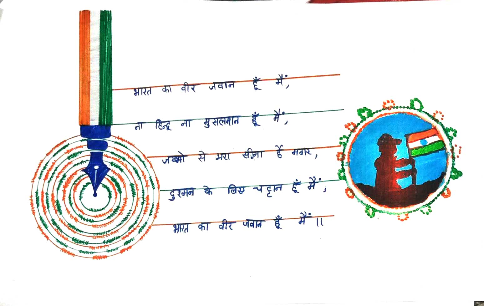 Deshbhakt Geet write – India NCC