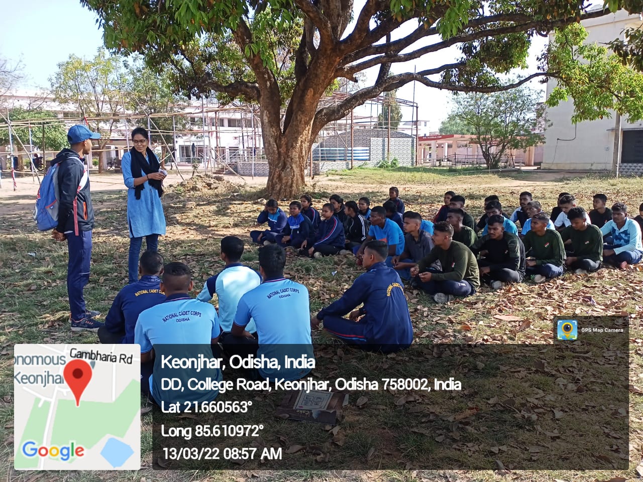 PARADE TRAINING AND NCC THEORY CLASS – India NCC