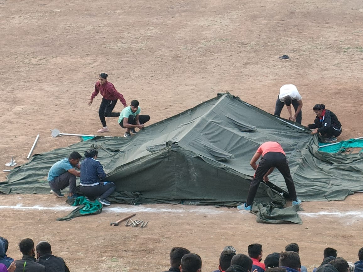 Tent pitching – India NCC