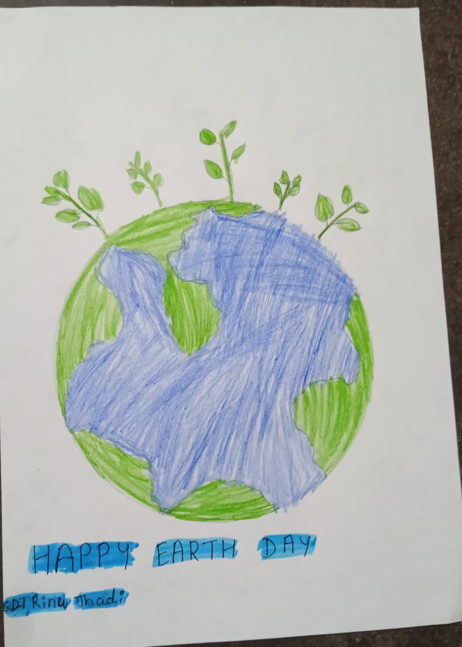 Earth day poster making – India NCC