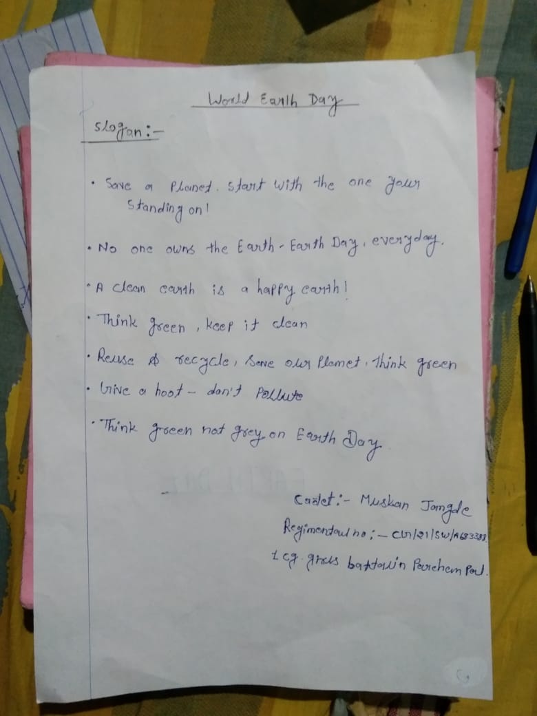 Slogan and poster – India NCC