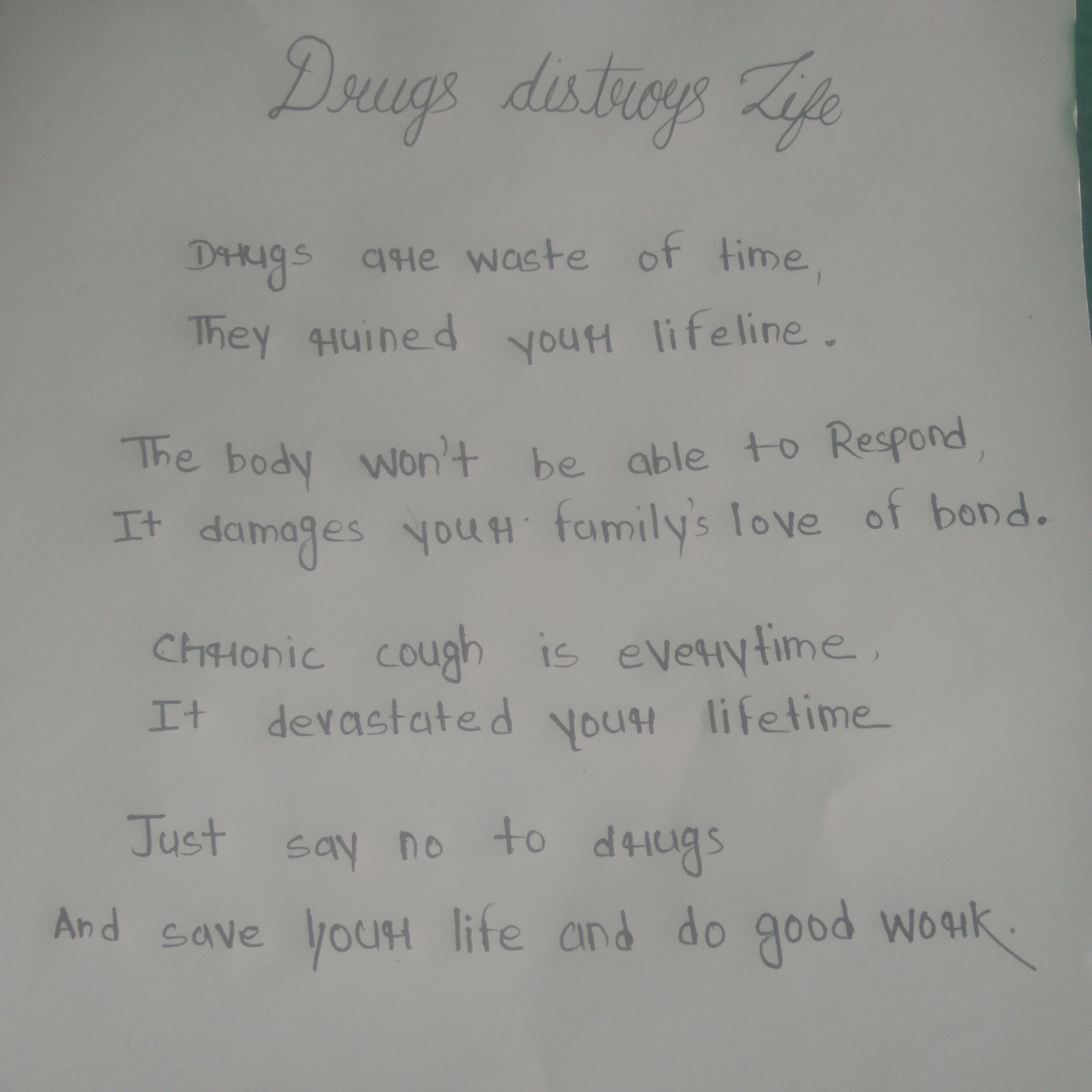 Drugs destroys life – India NCC