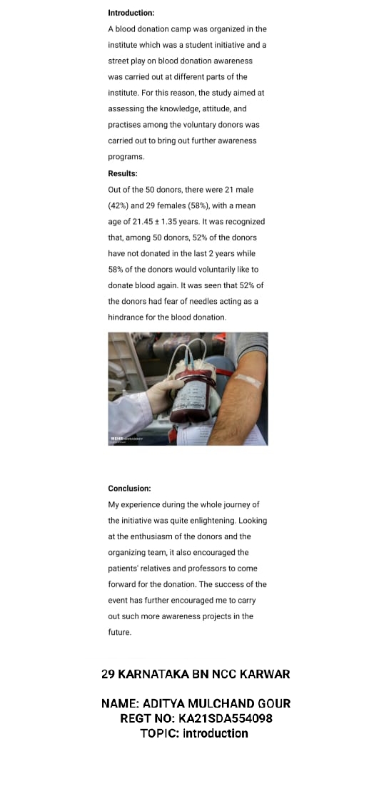 Introduction – India NCC