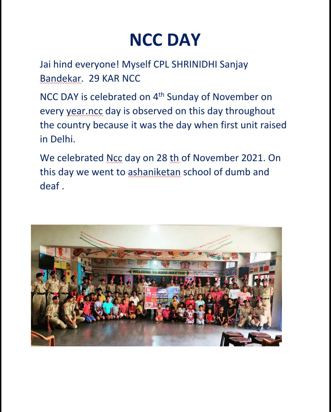NCC DAY – India NCC