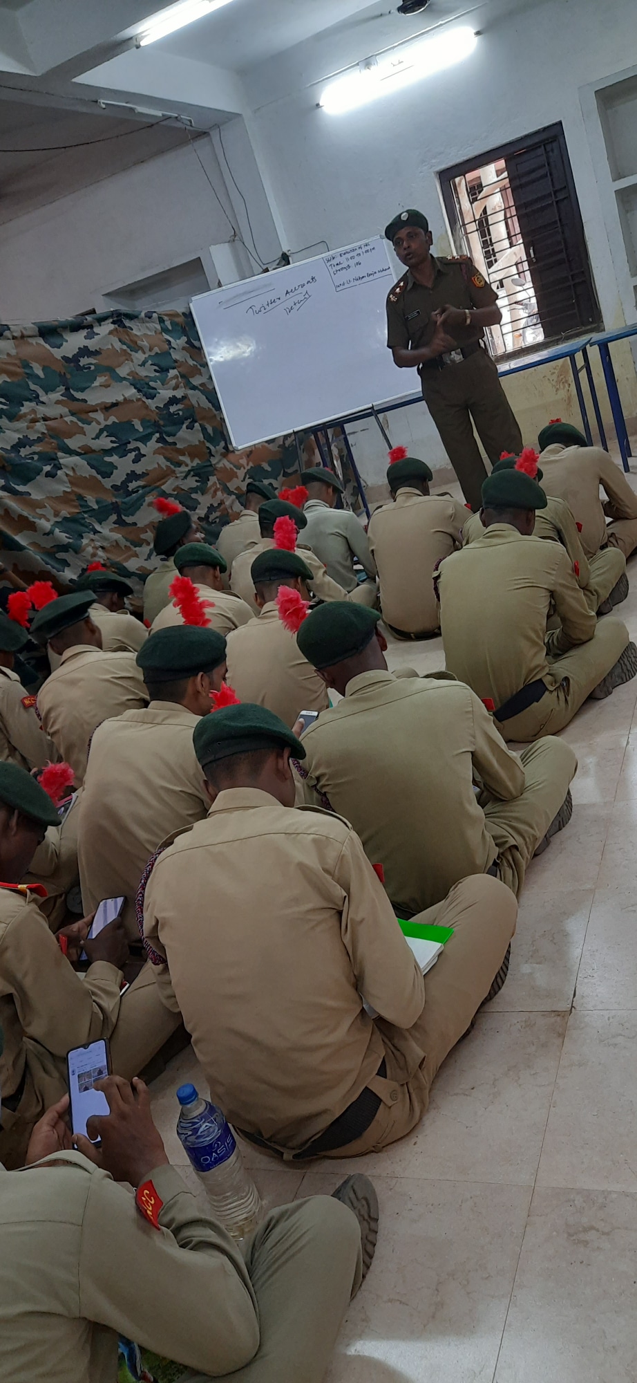 Class at Atc camp – India NCC