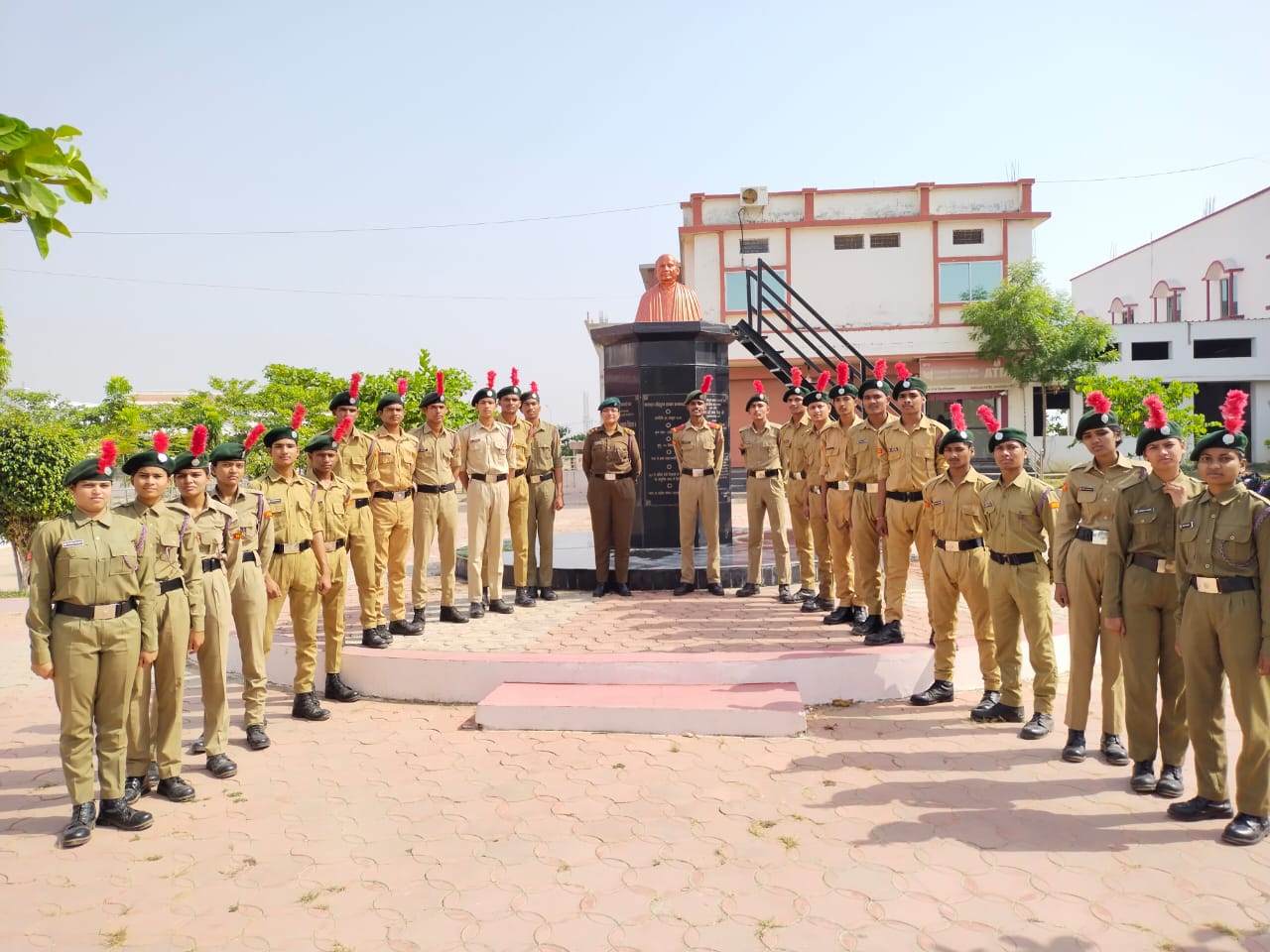 Activity Under SSCD Cleaning adopted Statue – India NCC