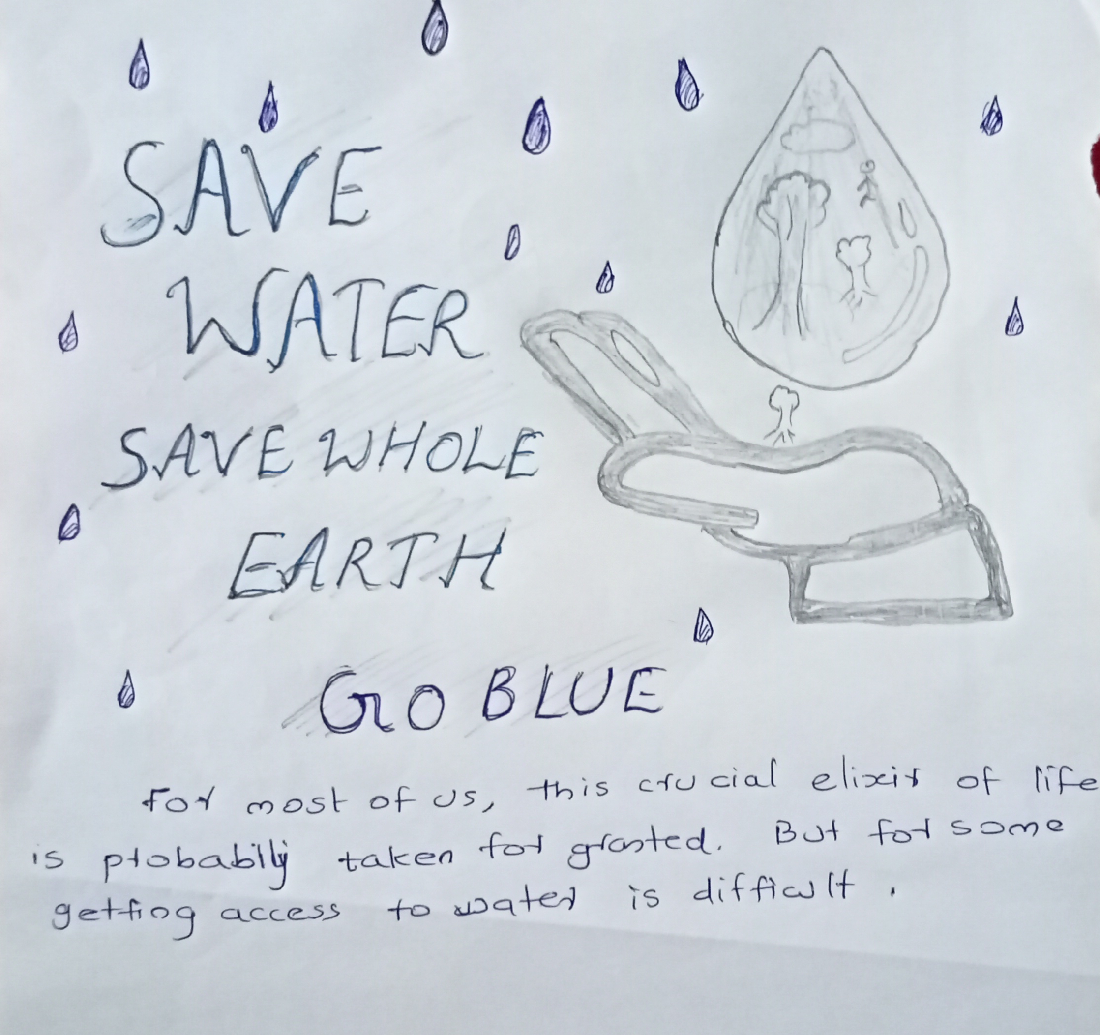 Save water – India NCC