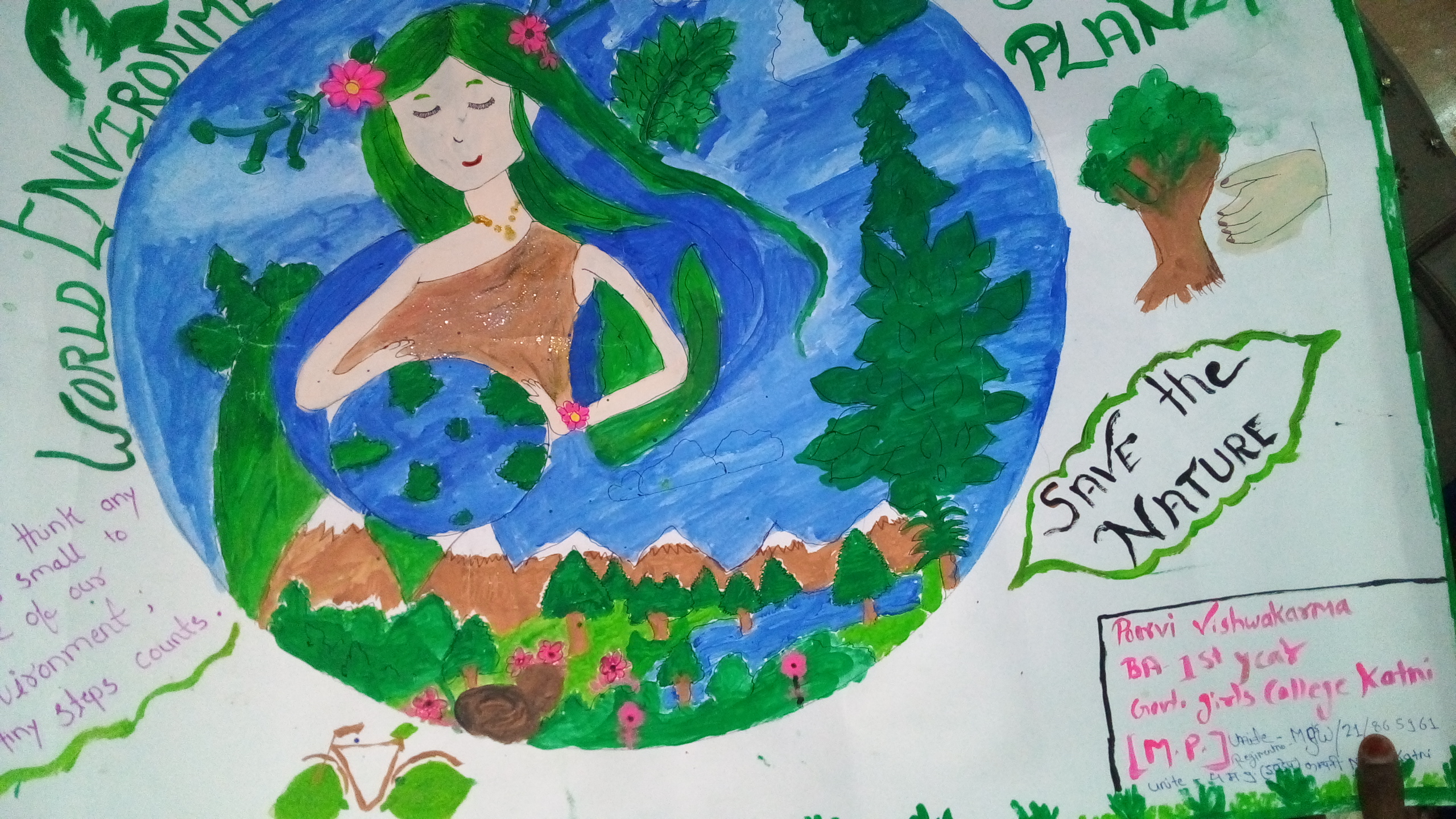 World environment day painting – India NCC