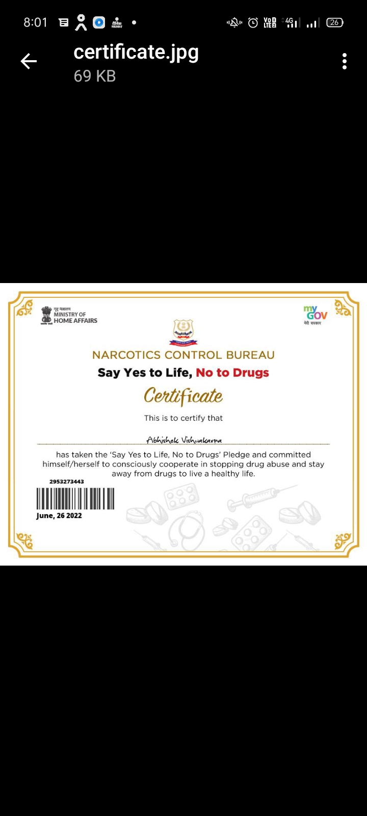 drug free campaign – India NCC