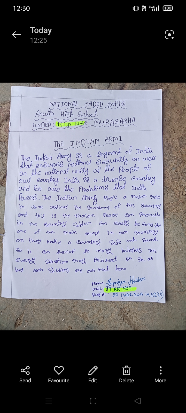 THE INDIAN ARMY – India NCC