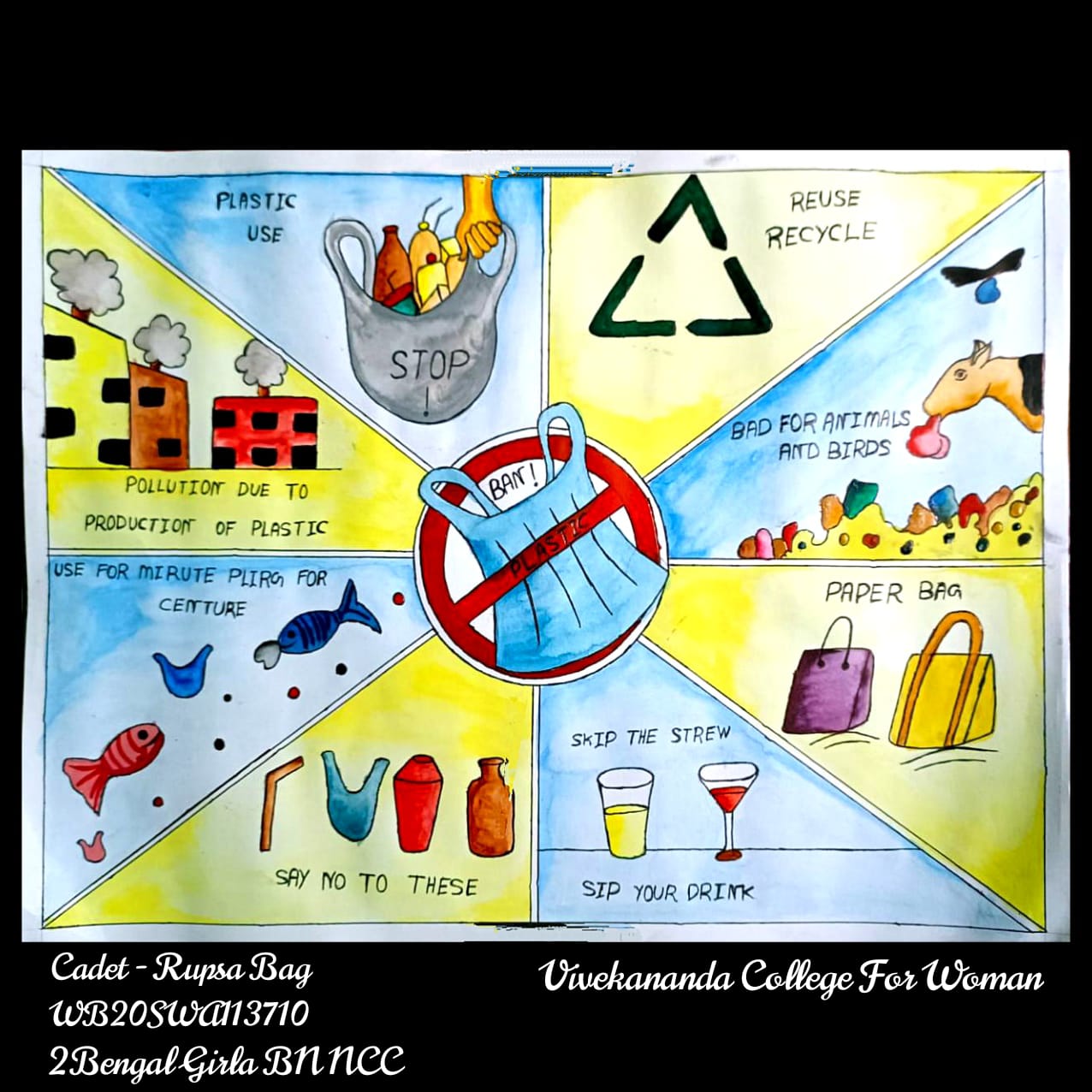 International plastic bag free day – India NCC