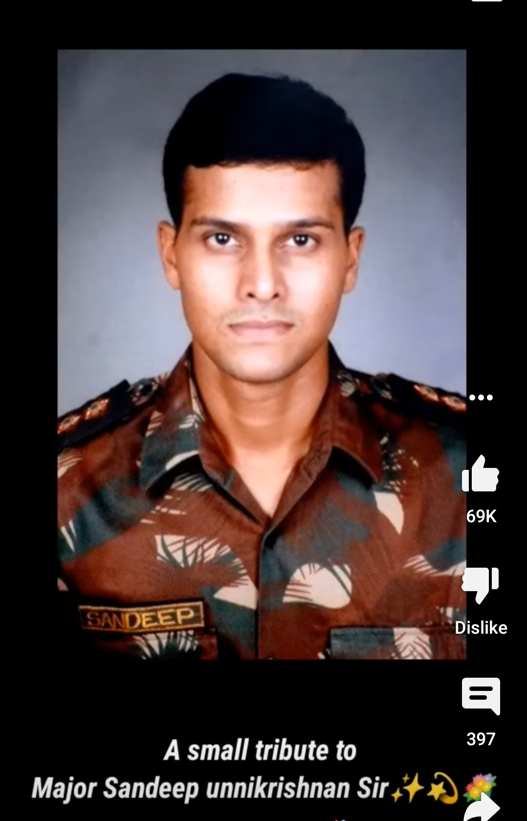 Major Sandeep unnikrisnan – India NCC