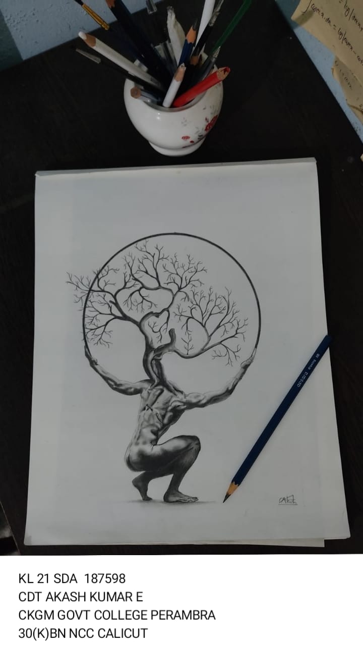 PENCIL DRAWING – India NCC