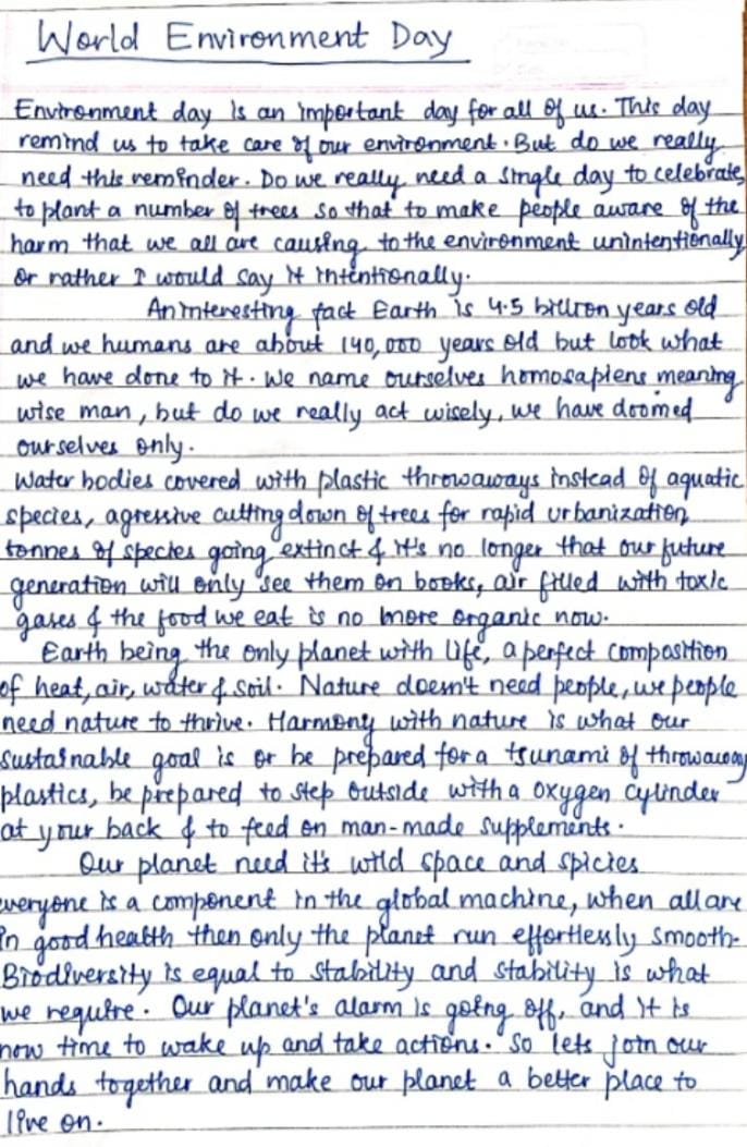 World environment day – India NCC