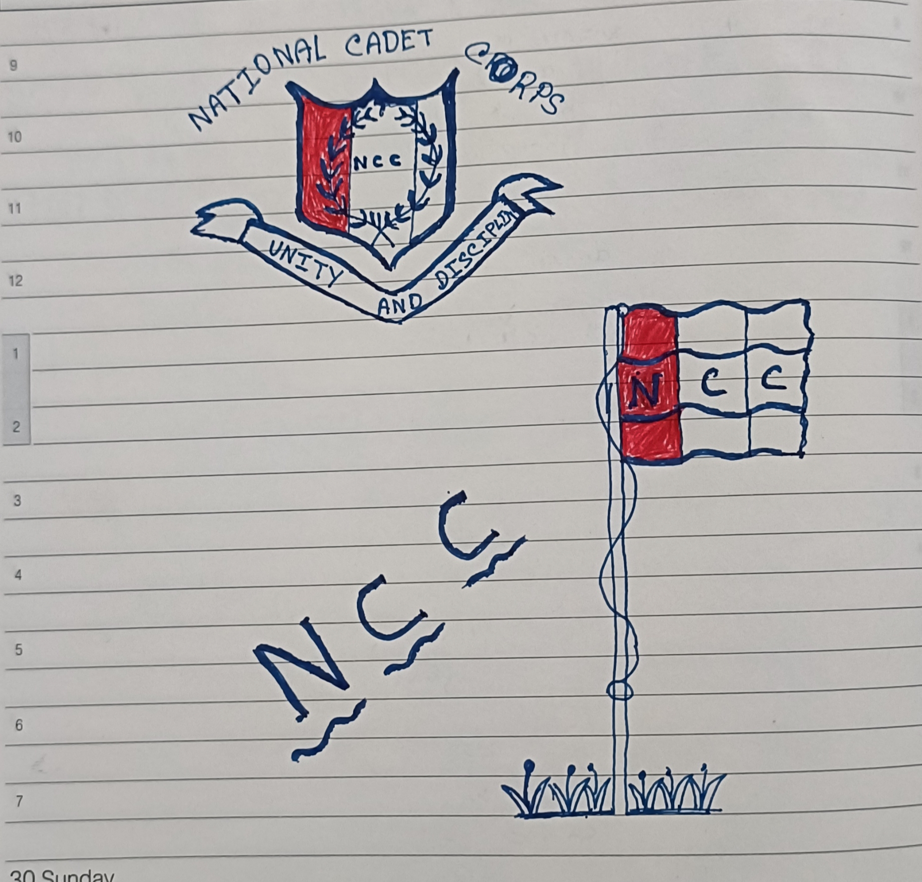 NCC logo and Flag – India NCC