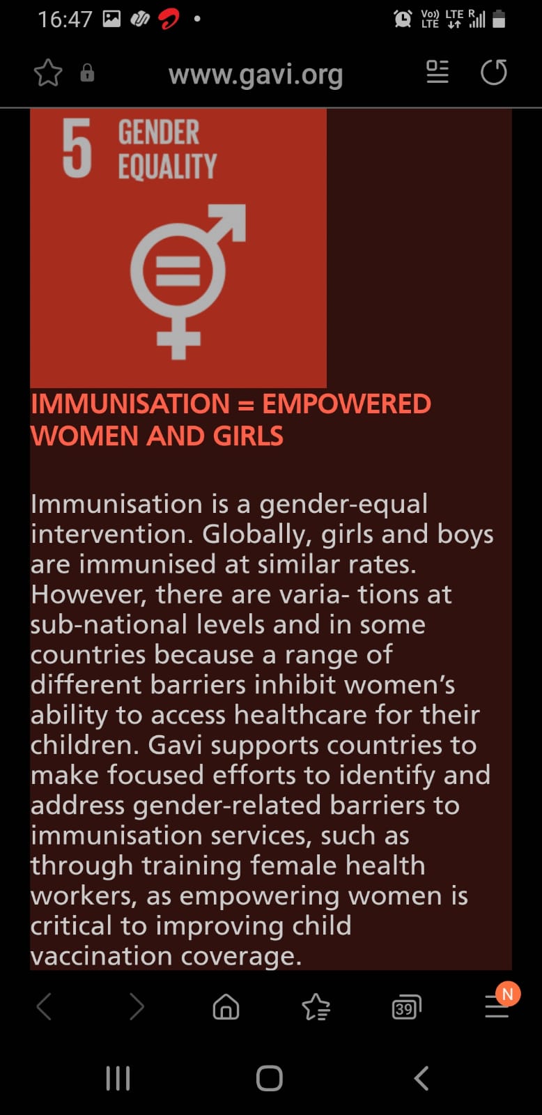 Gender Equality quality – India NCC