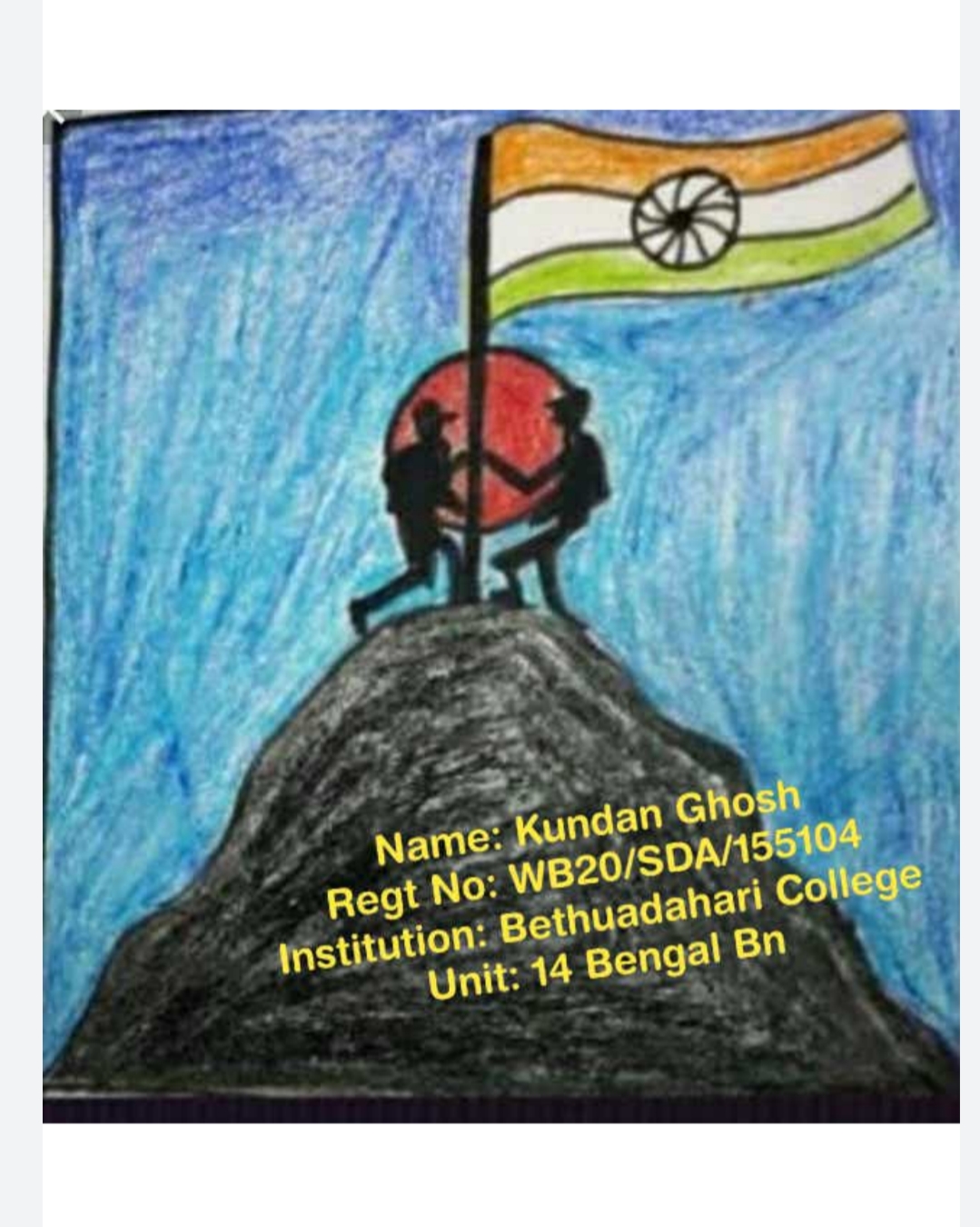 Kargil Vijay Diwas Painting – India NCC