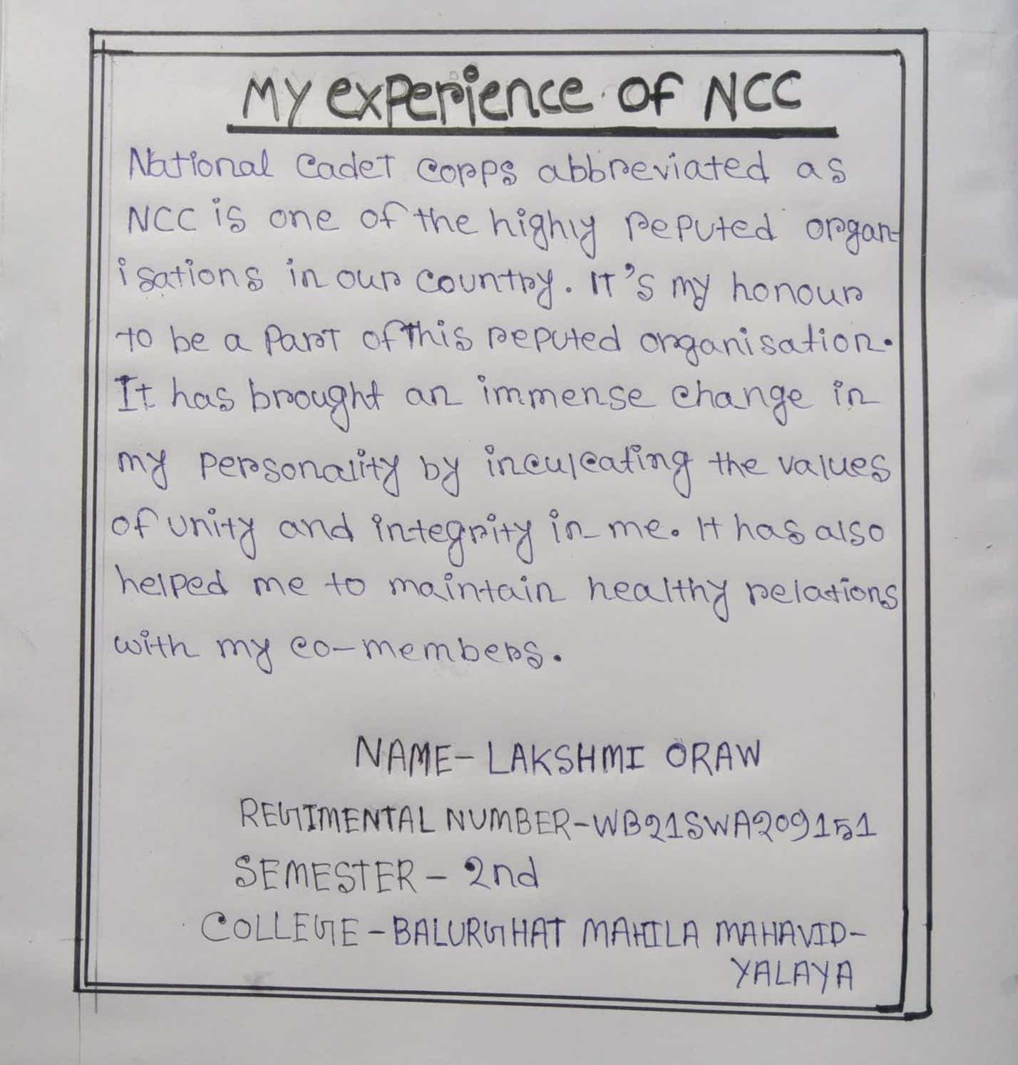 Fit India – India NCC