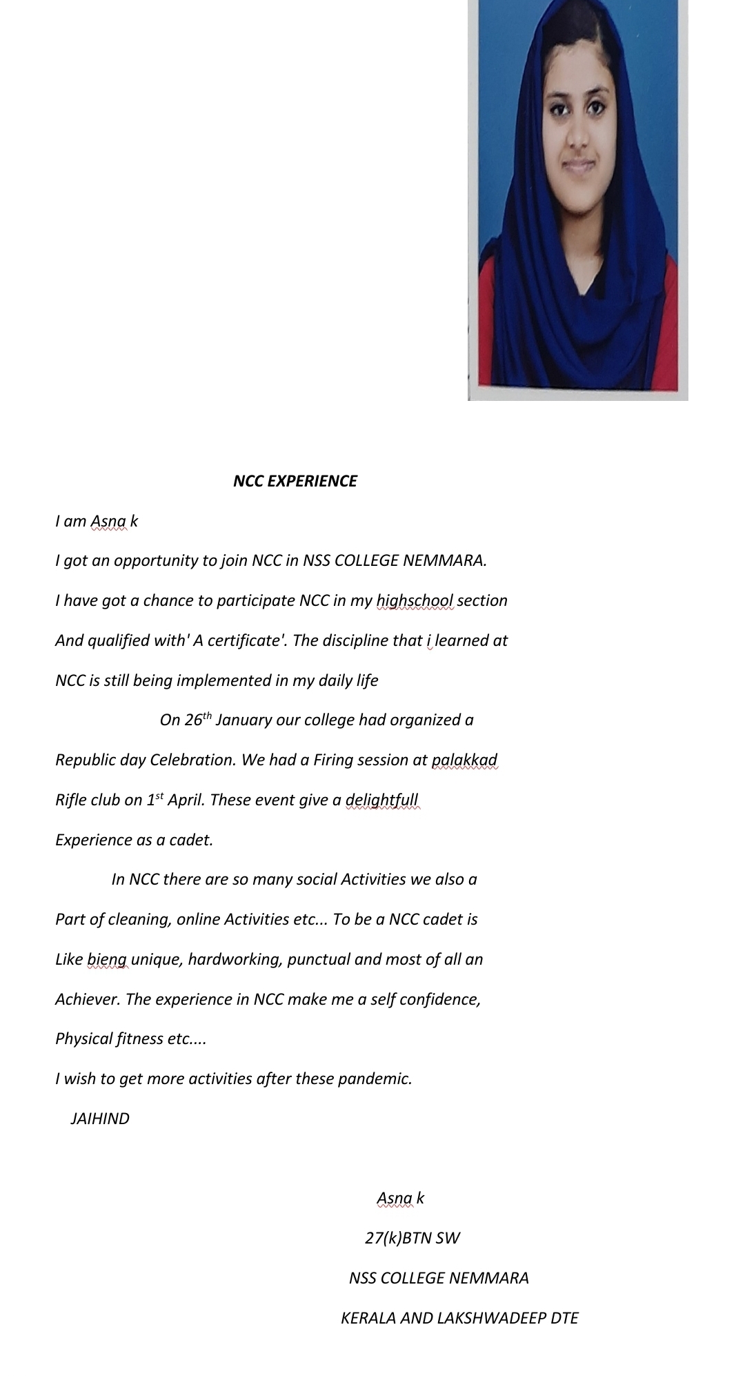 Ncc digital form – India NCC