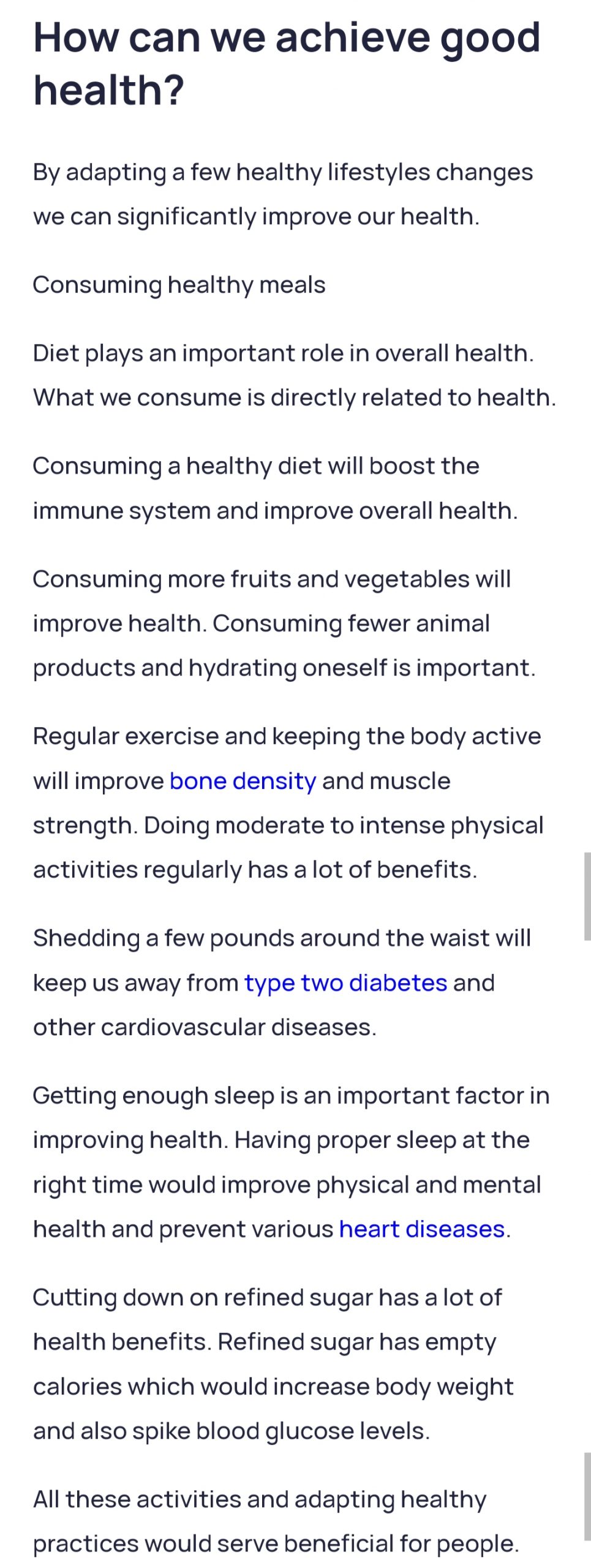 Good health – India NCC