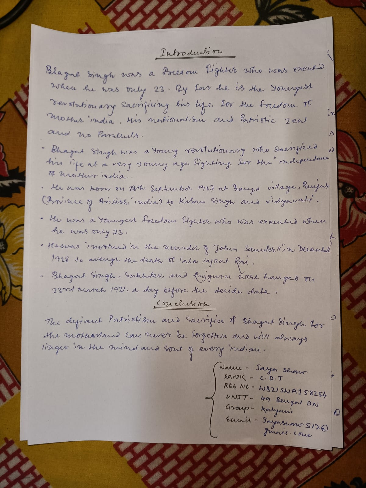 Introduction – India NCC