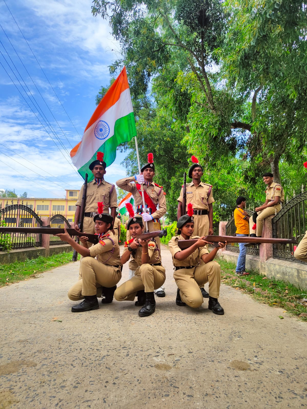 Flag hosting – India NCC