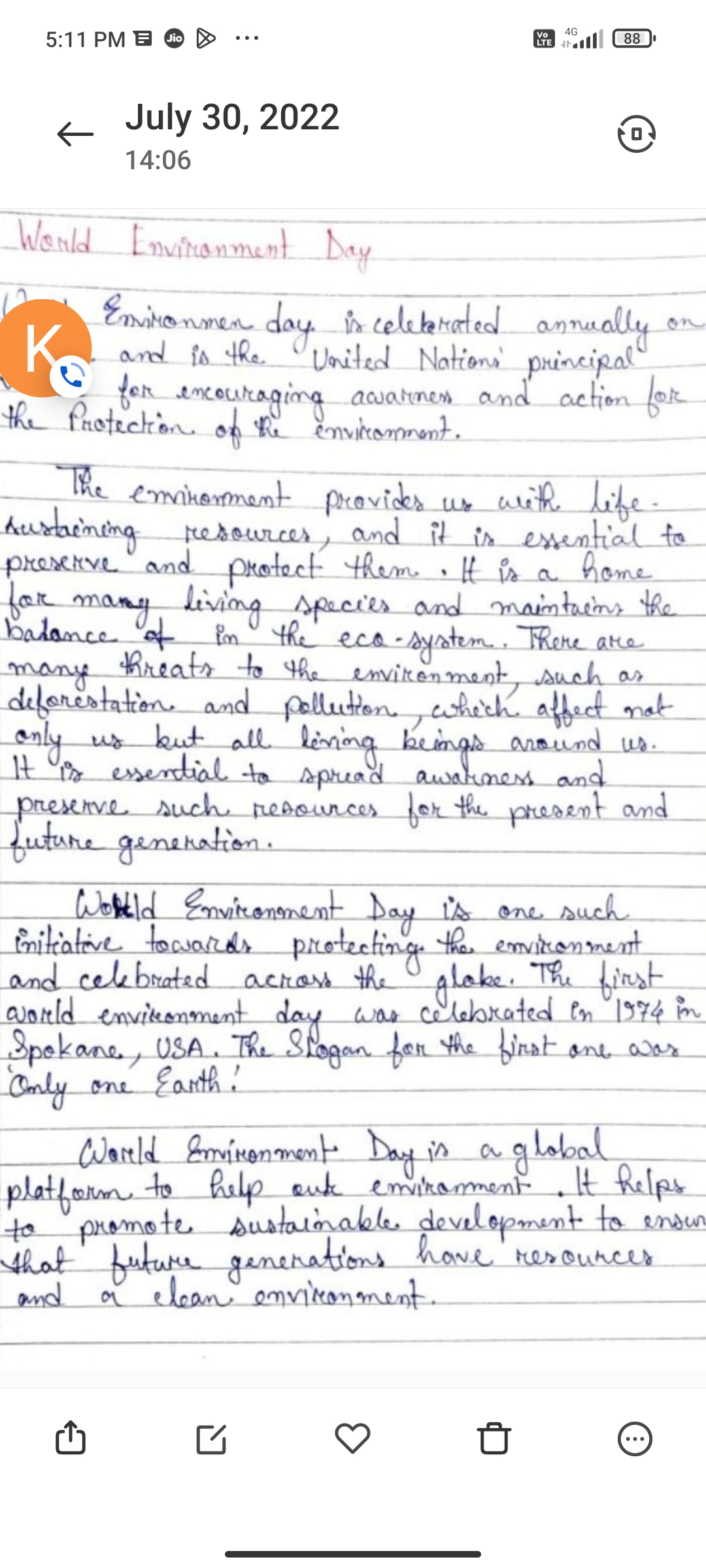 World Environment Day – India NCC