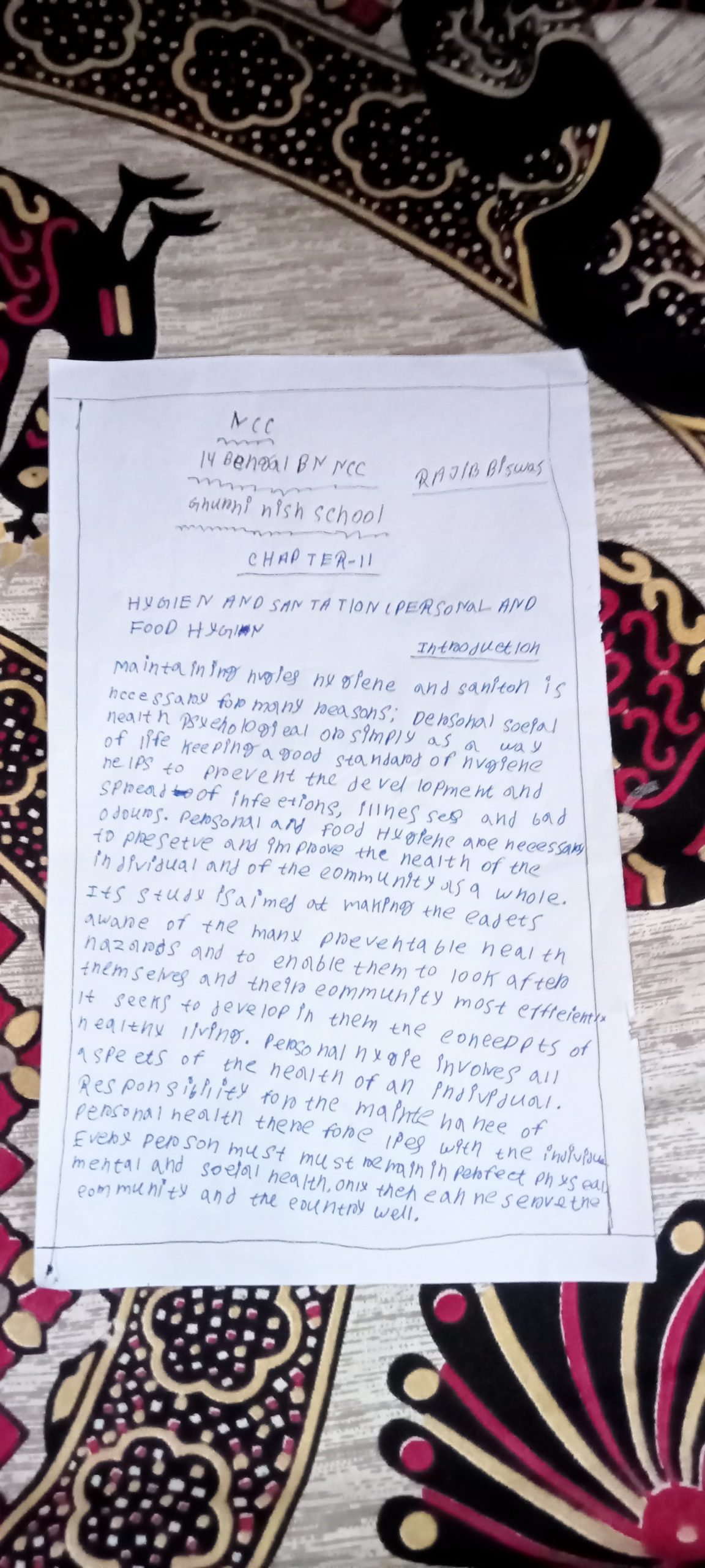 Hygin and santasin – India NCC