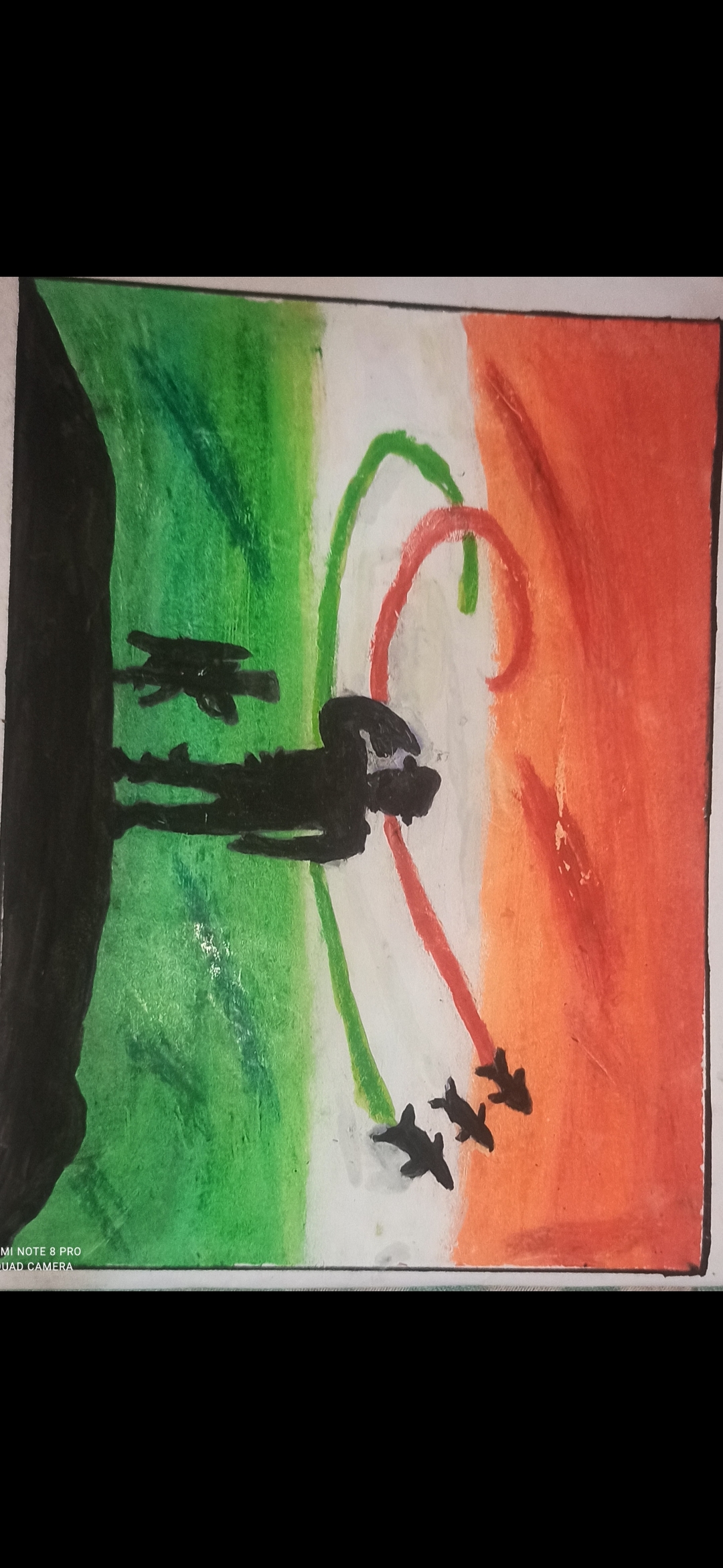 Poster making on independence day – India NCC